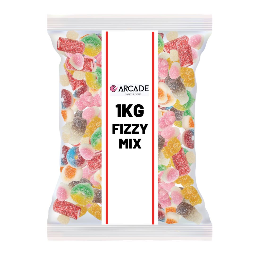 1kg Fizzy Mix – A Tangy Taste Sensation – Arcade Sweets & Treats