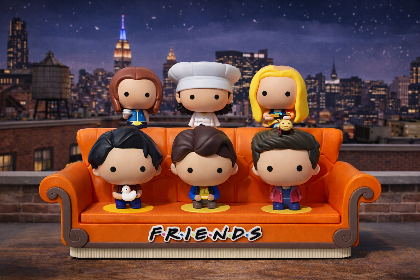Friends Central Perk Orange Sofa Display Stand for McDonald's Adult Ha ...