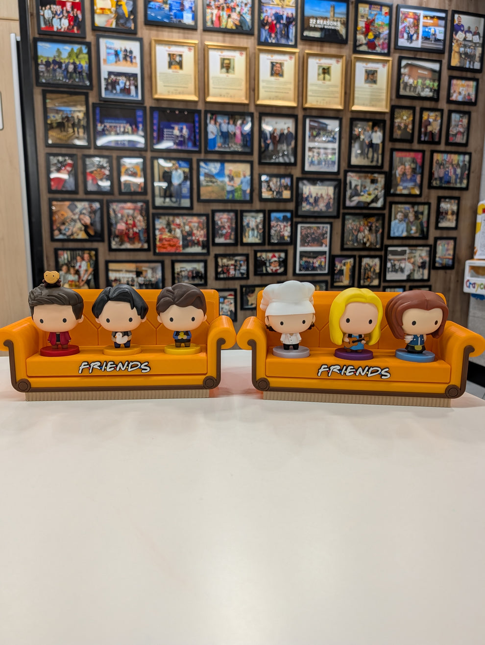 Friends Central Perk Orange Sofa Display Stand for McDonald's Adult Ha ...