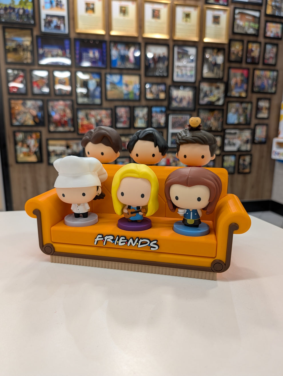 Friends Central Perk Orange Sofa Display Stand for McDonald's Adult Ha ...
